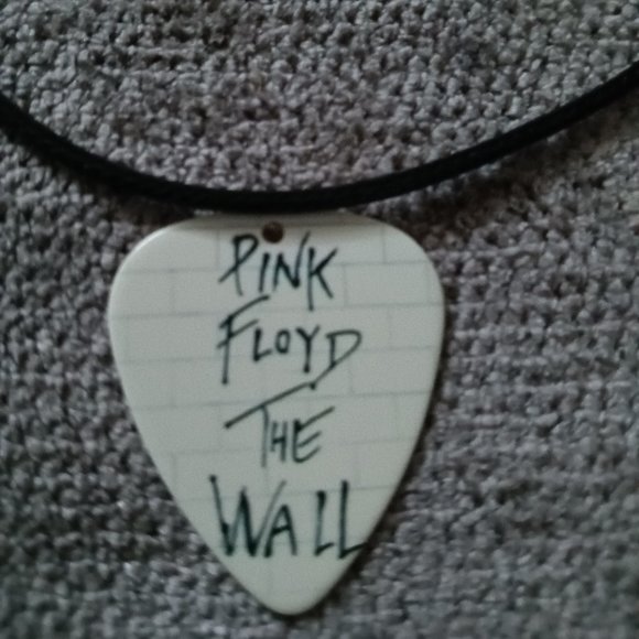 Pink Floyd | Jewelry | Pink Floyd The Wall Guitar Pick Necklace | Poshmark